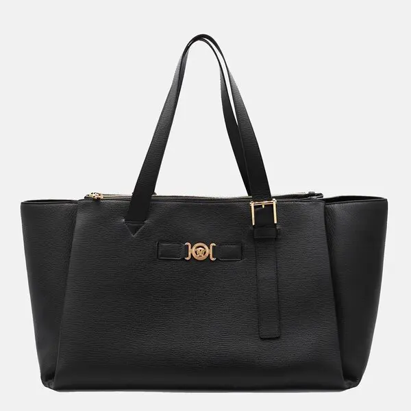 Versace Leather Tote - Black