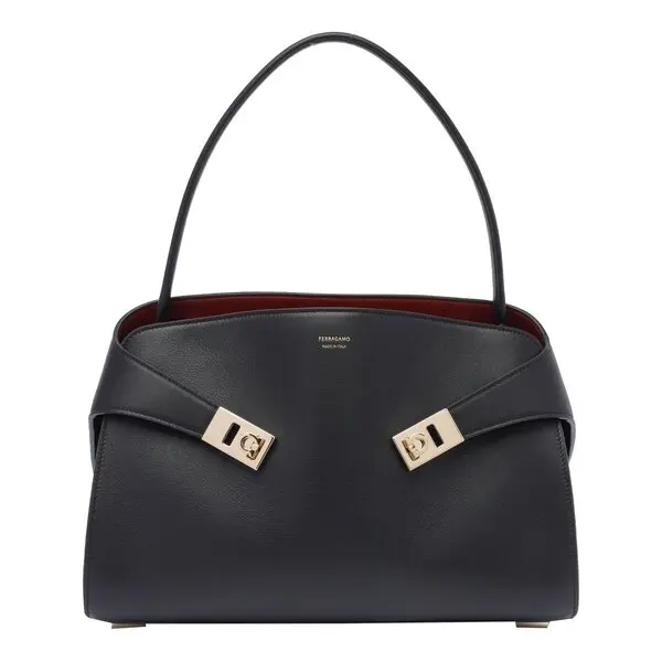 FERRAGAMO Small Hug Handbag - Black