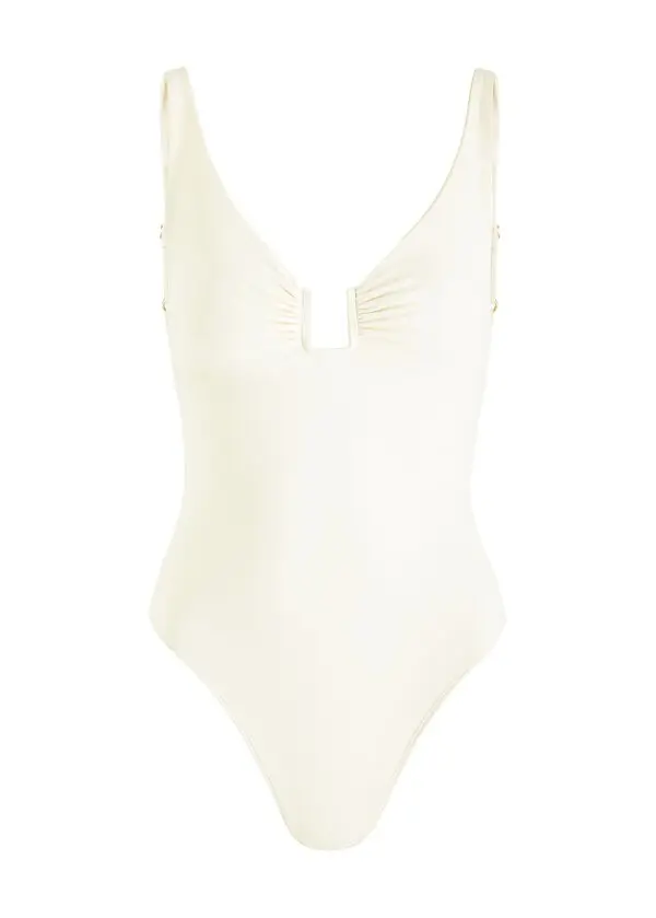 AWAY THAT DAY Monaco Cut-out Swimsuit - Ivory