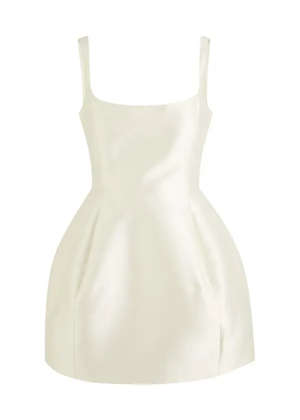 de la vali lola floral satin twill mini dress DE LA VALI Lola floral-print satin-twill mini dress - Dresses & Skirts
