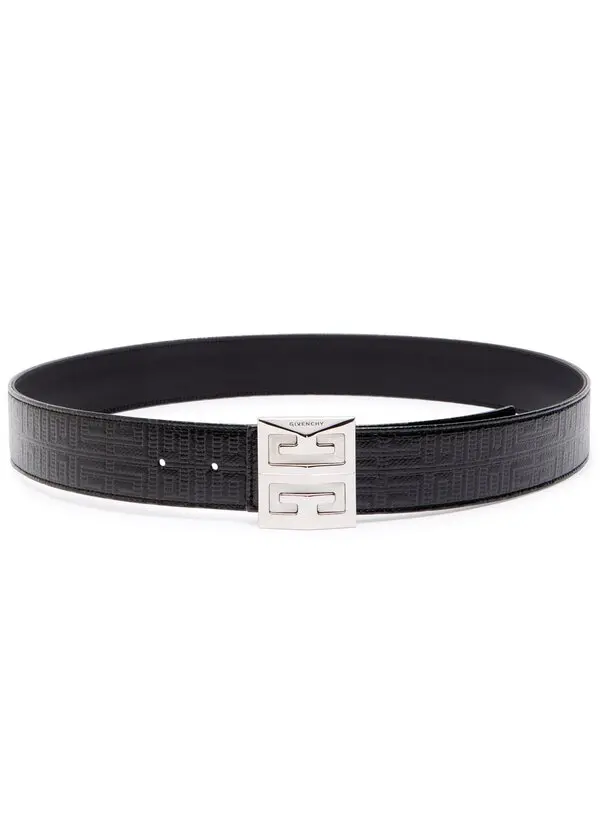 Givenchy Monogram Leather Belt - Black | Editorialist