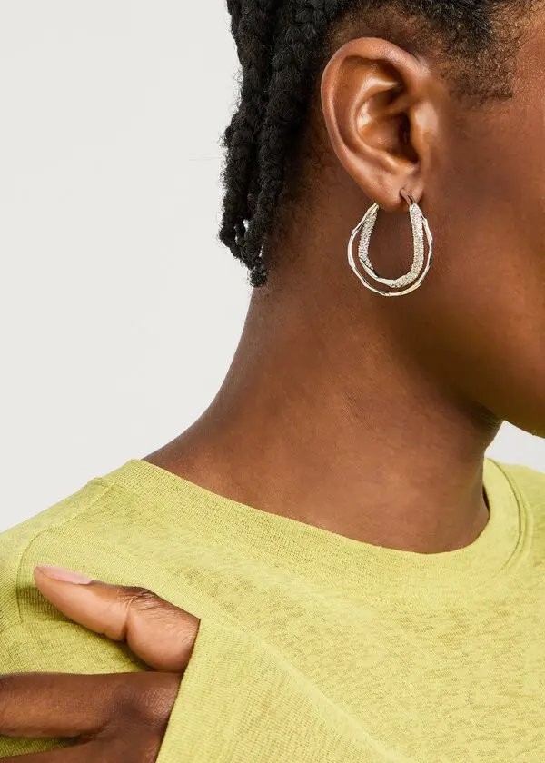 Alexis Bittar Solanales -plated Hoop Earrings
