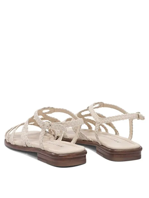 PONS QUINTANA Leather Sandals - Beige