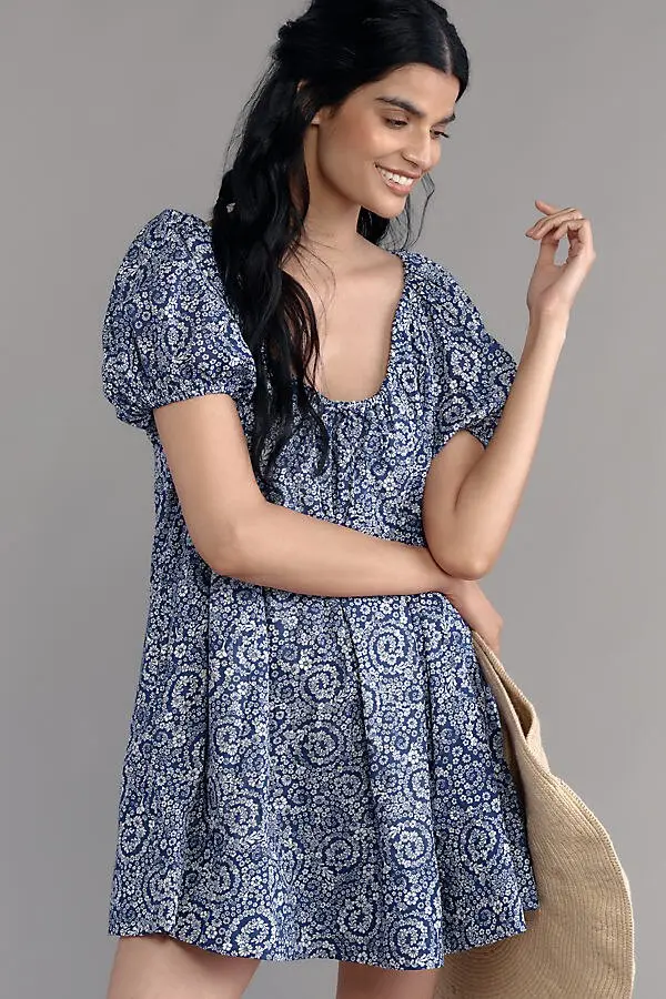 marv swing mini dress Sleeveless V-Neck Mini Swing Dress