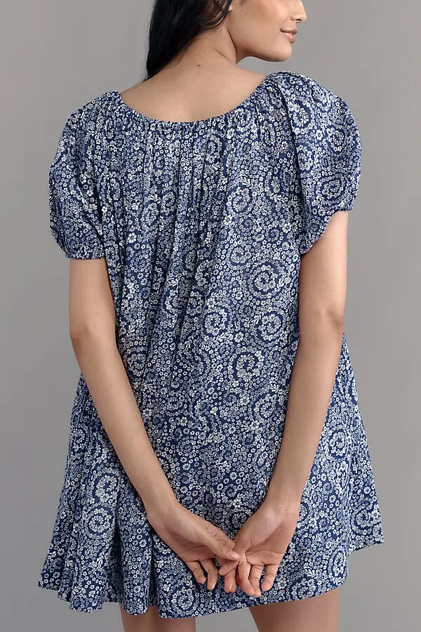 marv swing mini dress Emmy Short-Sleeve Swing Mini Dress by Maeve