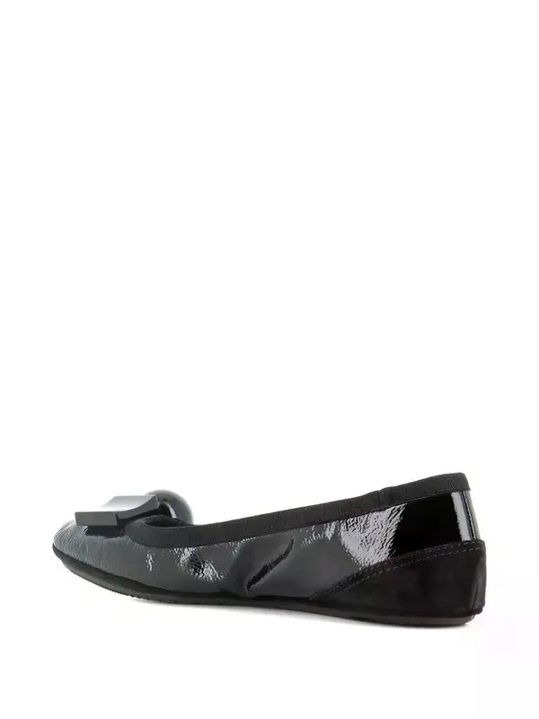 DOVE NUOTANO GLI SQUALI Leather Ballerina Shoes