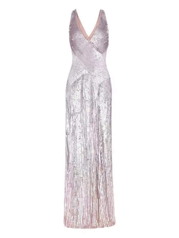 purple grey maxi dress Prosperina Dawn Maxi Dress In Purple Heather main image 0