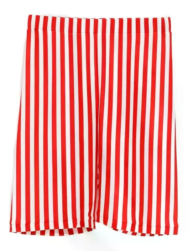 DURAN LANTINK Striped Asymmetric Shorts