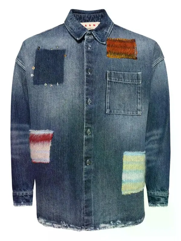 Marni Cotton-denim Shirt - Blue