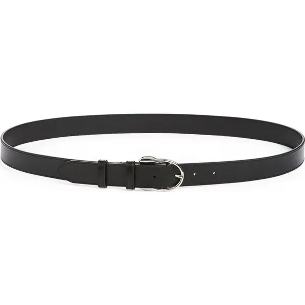 Jacquemus La Ceinture Chiquito Leather Belt - Black / Silver 99s
