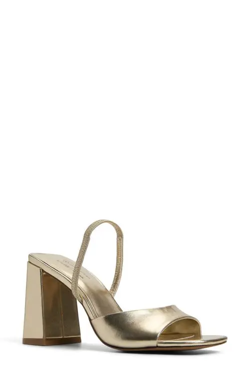 CALL IT SPRING BY ALDO Chellsea Block Heel Sandal - Gold