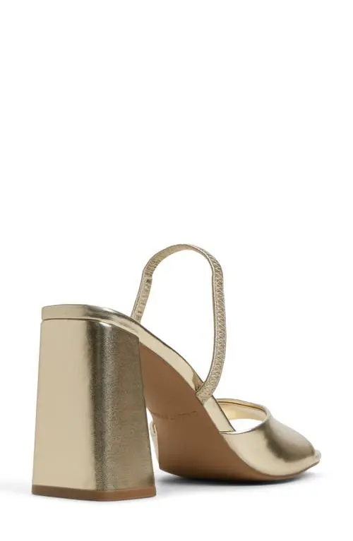 CALL IT SPRING BY ALDO Chellsea Block Heel Sandal - Gold