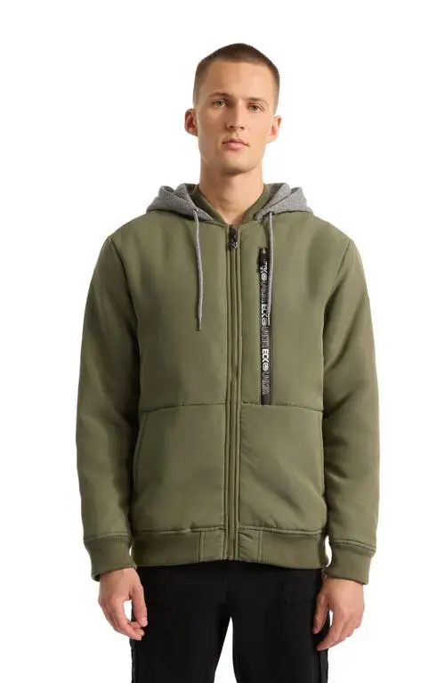 ECKO UNLTD. Faux Shearling Varsity Jacket