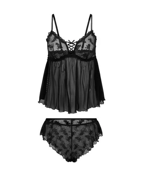 ADORE ME Seraphina Cami & Flutter Shorts Lingerie Set