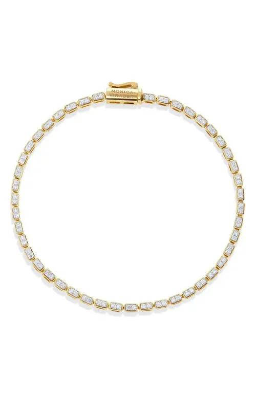 Monica Vinader Lab Grown Diamond Tennis Bracelet - 14k Solid Gold / Diamond
