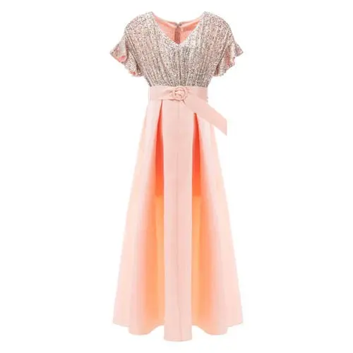 TULLEEN Arcola Maxi Dress - Peach