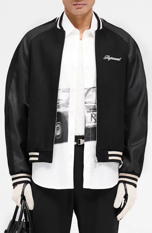 REPRESENT Raglan Varsity Jacket