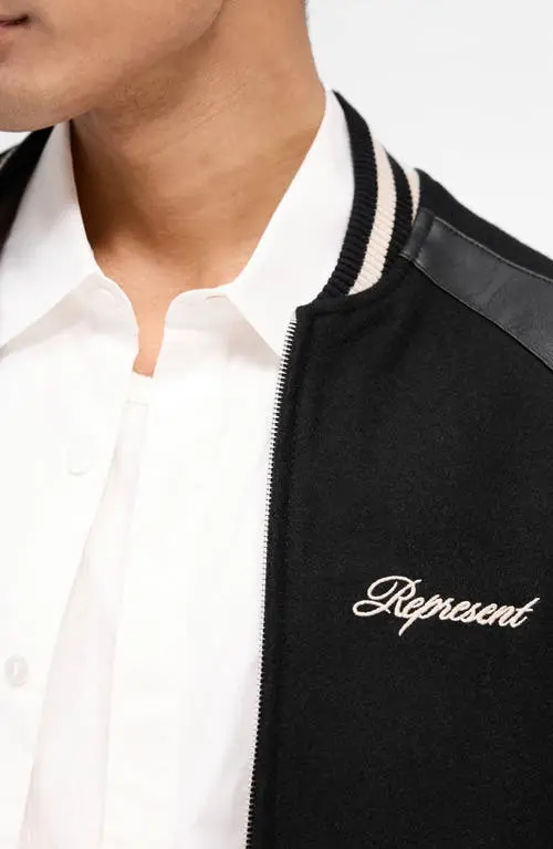 REPRESENT Raglan Varsity Jacket