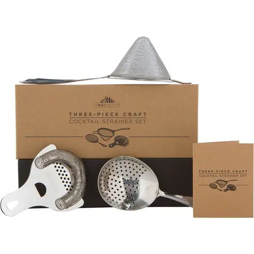 A BAR ABOVE 3-piece Cocktail Strainer Set - Stainless Steel