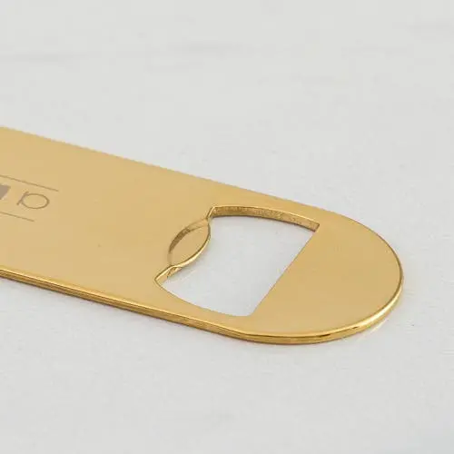 A BAR ABOVE Gold Bar Blade Bottle Openers