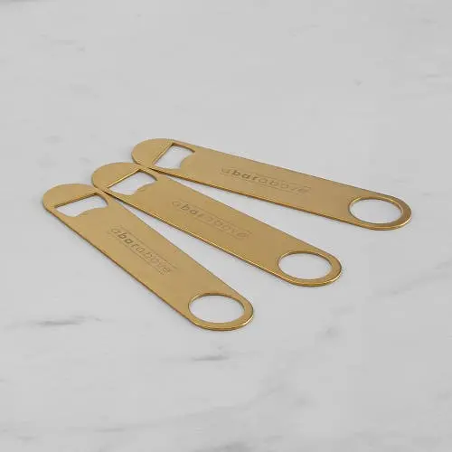 A BAR ABOVE Gold Bar Blade Bottle Openers