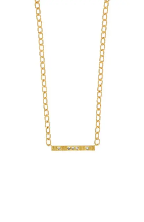 Bony Levy Cleo Diamond Bar Pendant Necklace - 18k Yellow Gold