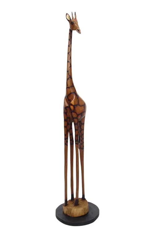MBARE 16' Olivewood Giraffe