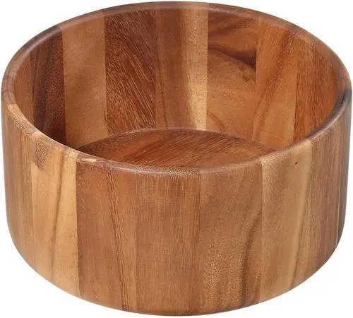 ZASSENHAUS Acacia Wood Salad Serving Bowl - Brown
