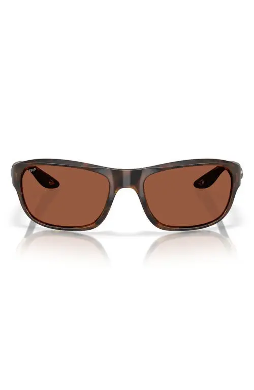 COSTA DEL MAR Clipperton 58mm Polarized Sunglasses - Tortoise/ Copper 580p