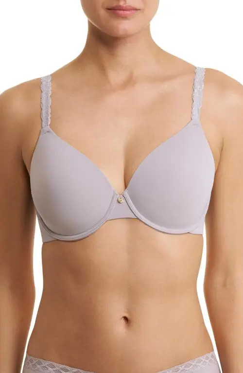 Natori Pure Luxe Plunge Underwire T-shirt Bra - Luster/silver