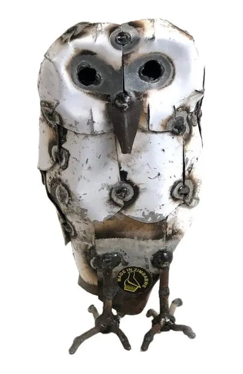 MBARE Snowy Owlsrecycled Metal