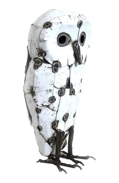 MBARE Snowy Owlsrecycled Metal