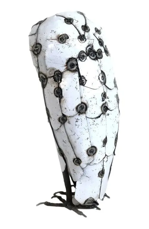 MBARE Snowy Owlsrecycled Metal