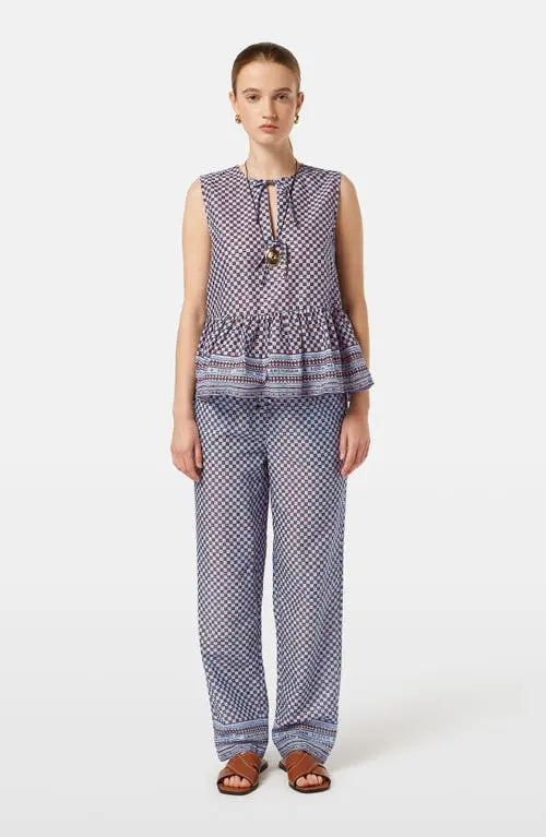 Scotch & Soda Bow Detailed Sleeveless Top - Block Print