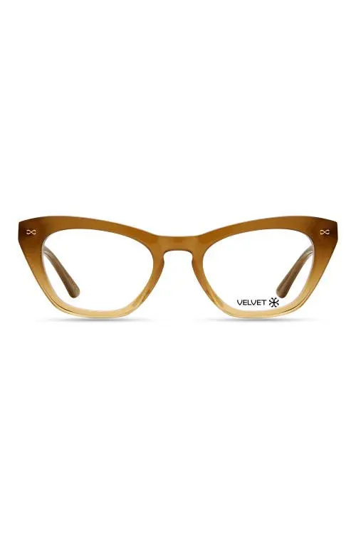 VELVET EYEWEAR Cat Eye Optical Glasses - Caramel Fade