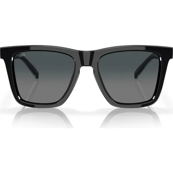 COSTA DEL MAR Keramas Square Sunglasses - Black/gray Gradient 580g