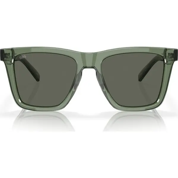 COSTA DEL MAR Keramas Square Sunglasses - Olive/ Gray 580g