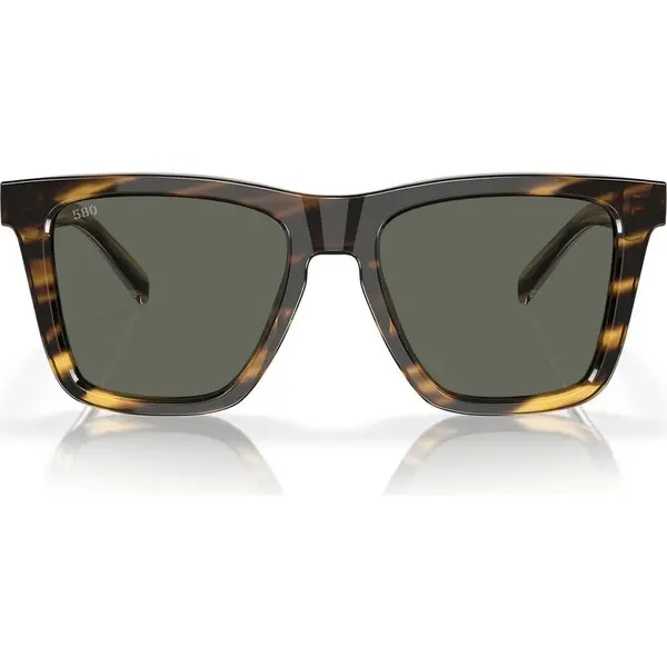 COSTA DEL MAR Keramas Square Sunglasses - Tortoise/ Gray 580g