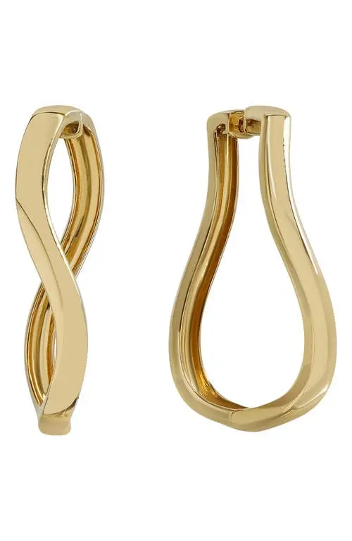 Bony Levy 14k Gold Twist Hoop Earrings - 14k Yellow Gold