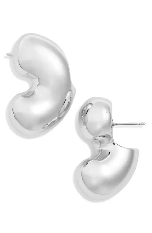 Jenny Bird Eliza Puffs Drop Earrings - High Polish Silver