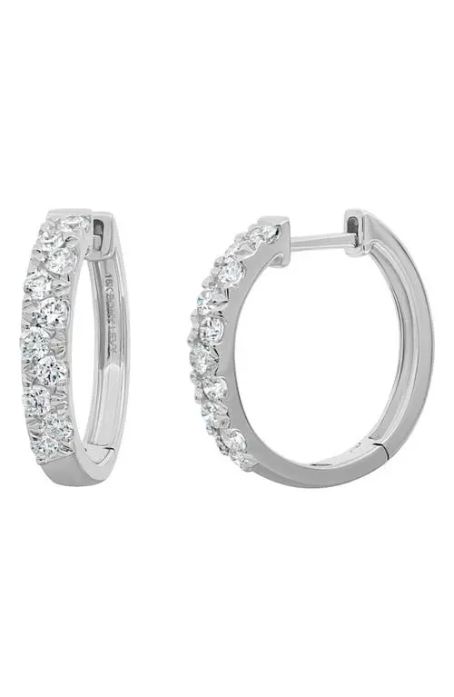Bony Levy Mika Diamond Hoop Earring - 18k White Gold