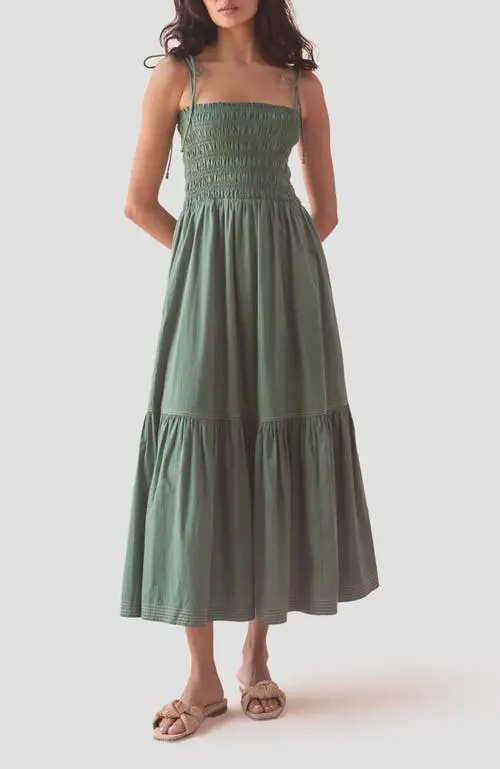 Omika Adley Maxi Dress - Solid Palm