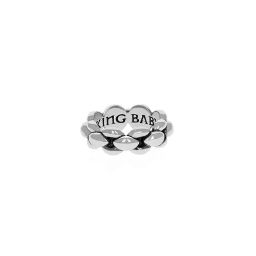 KING BABY STUDIO Small Infinity Link Ring - Silver