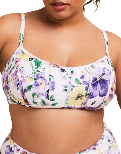 ADORE ME Valcea Bikini Top - Floral Purple