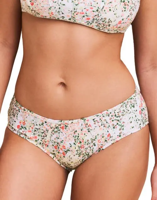 ADORE ME Valcea Hipster Bikini Bottom - Floral White