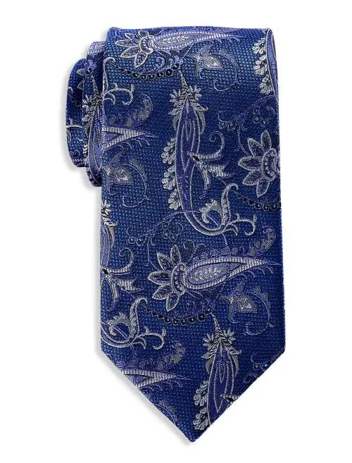 OAK HILL PREMIUM BY DXL Oak Hill Premium Paisley Neck Tie - Blue