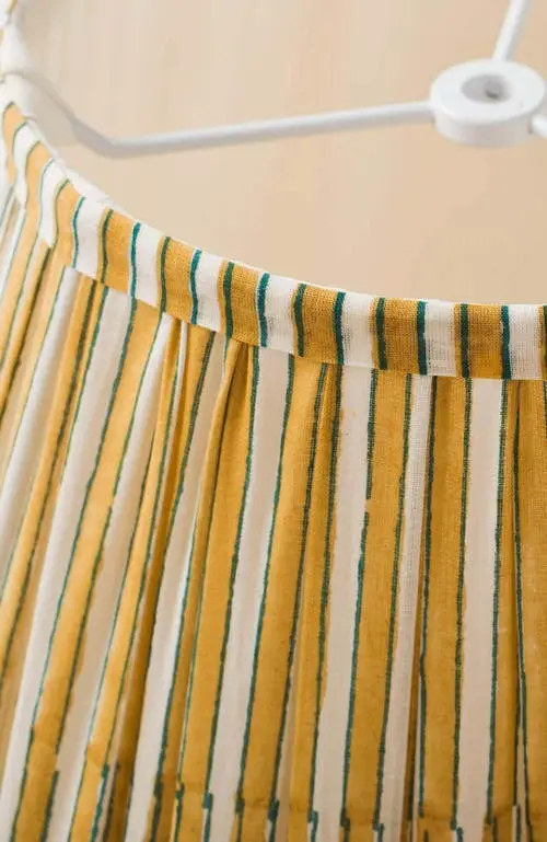 MELA ARTISANS Candystripe Pleated Lamp Shade