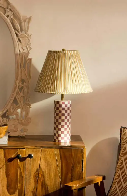 MELA ARTISANS Candystripe Pleated Lamp Shade