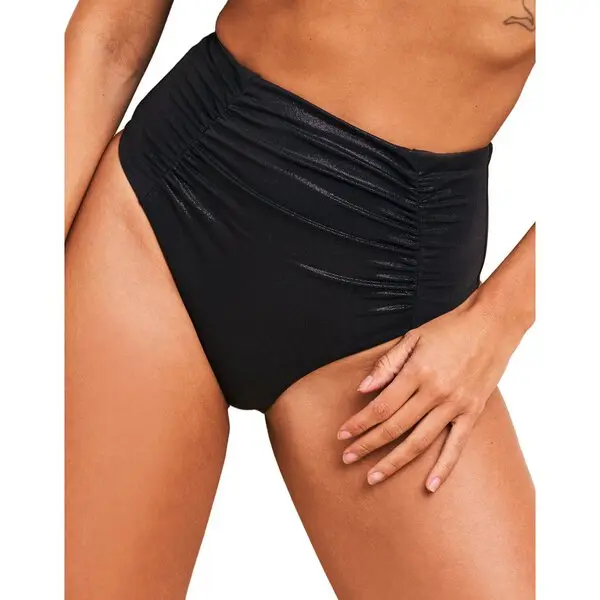 ADORE ME Rina High-waist Bikini Bottom - Black