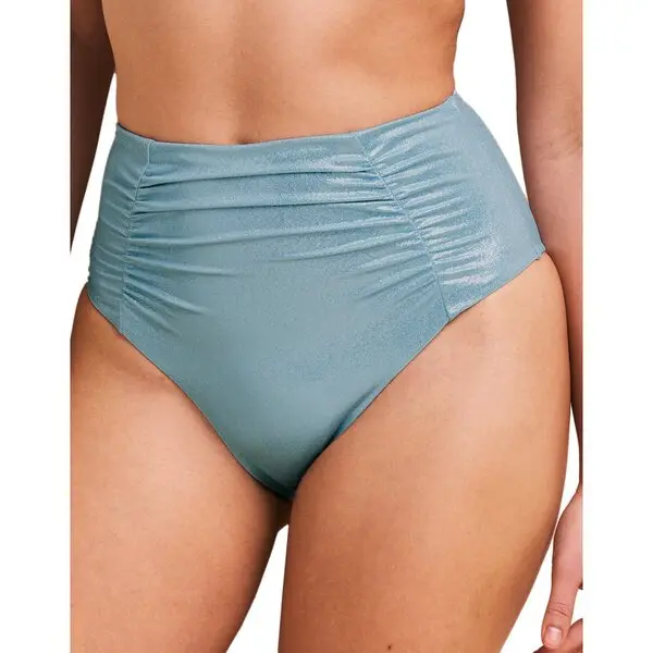 ADORE ME Rina High-waist Bikini Bottom - Light Blue